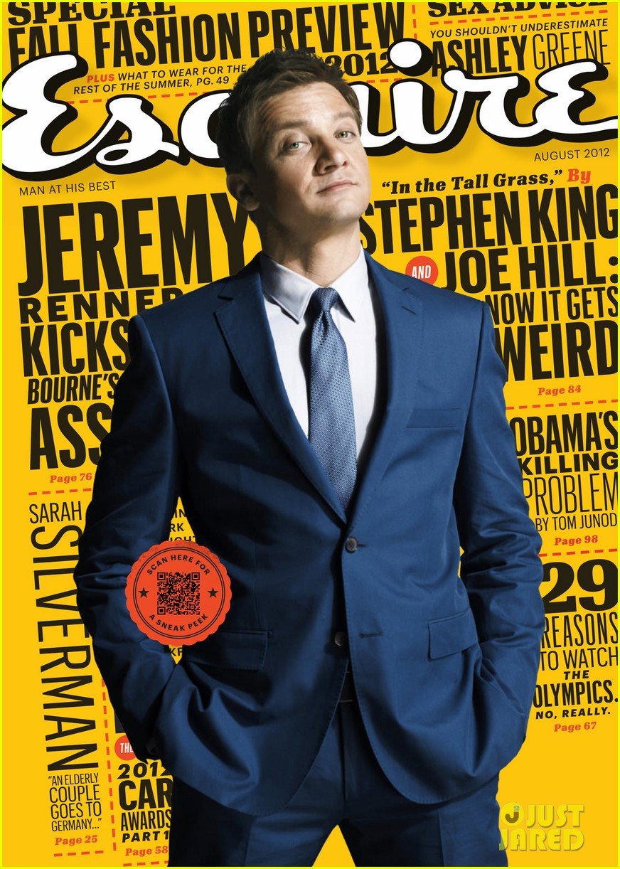 Jeremy Renner Covers 'Esquire' August 2012: Photo 2684490 | Jeremy ...