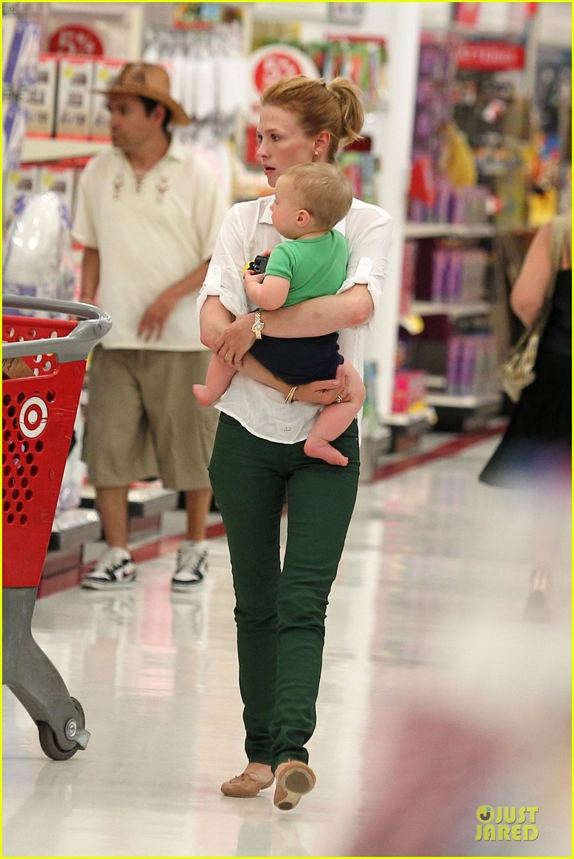 January Jones: Target-ing Xander in Green!: Photo 2707161 | Celebrity ...