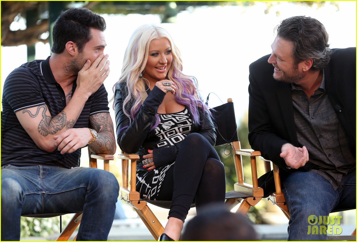 Christina Aguilera: 'The Voice' Press Junket for NBC!: Photo 2701054 ...