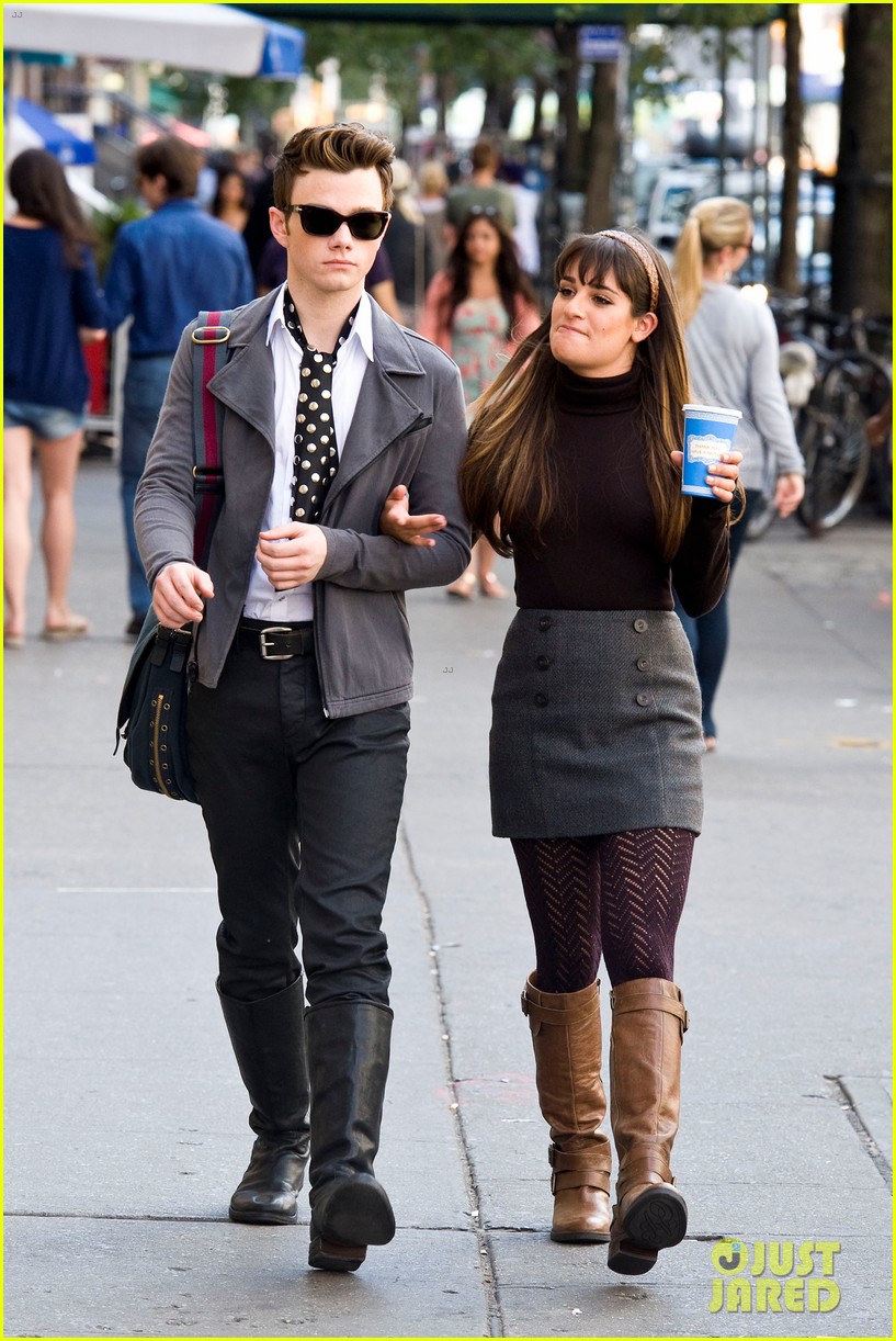 Lea Michele & Cory Monteith: Holding Hands on 'Glee' Set!: Photo ...
