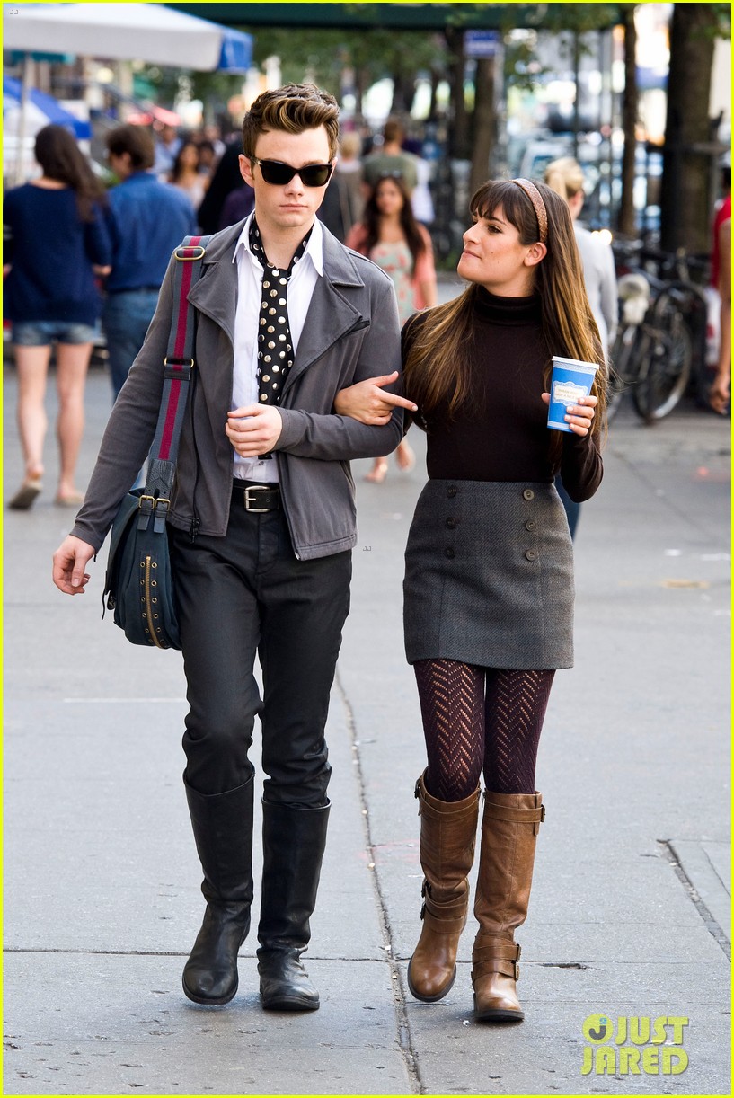 Lea Michele & Cory Monteith: Holding Hands on 'Glee' Set!: Photo ...