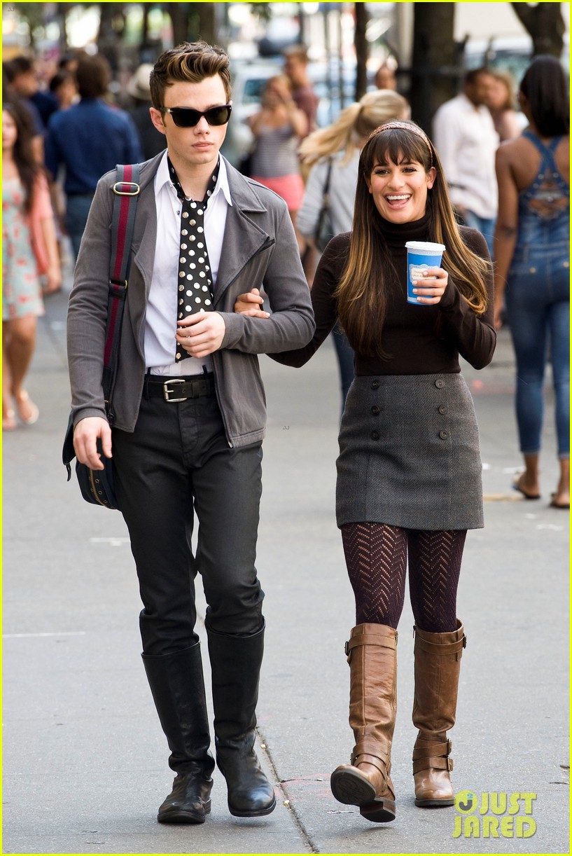 Lea Michele & Cory Monteith: Holding Hands on 'Glee' Set!: Photo ...