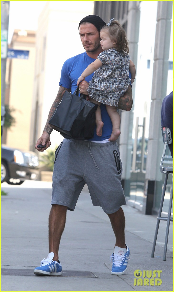 David Beckham: West Hollywood Errands with Harper!: Photo 2728627 ...