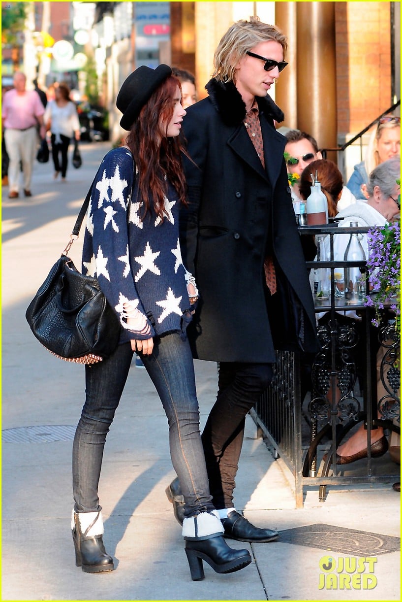 Lily Collins & Jamie Campbell Bower Hold Hands in Toronto!: Photo ...