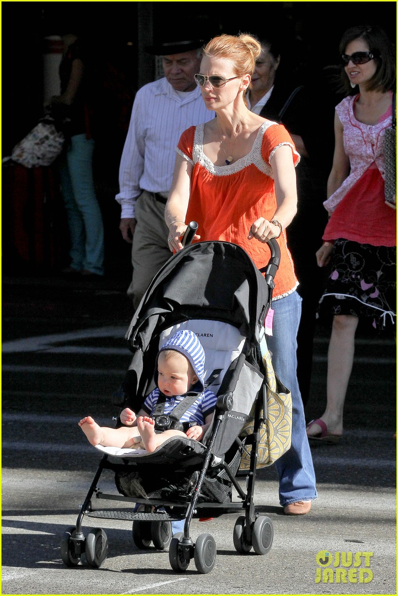 January Jones & Xander: See Ya Later, LA!: Photo 2712879 | Celebrity ...