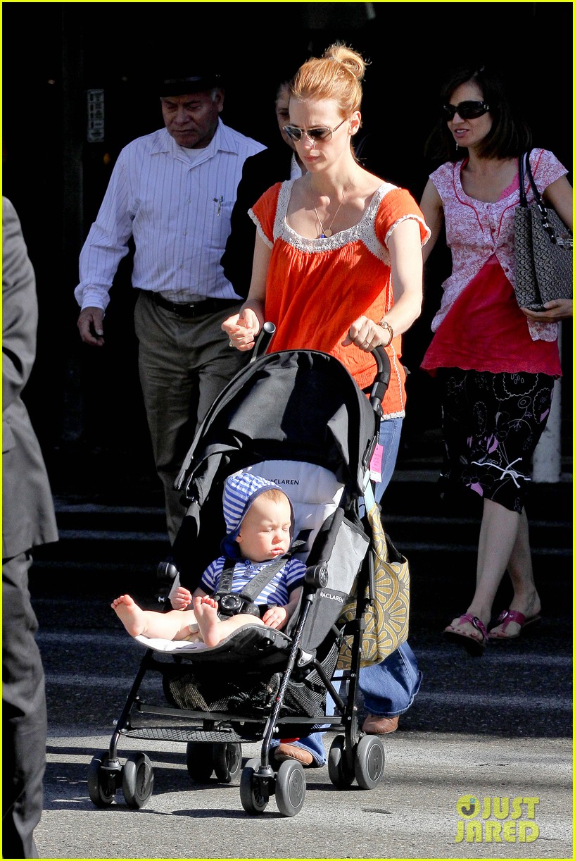 January Jones & Xander: See Ya Later, LA!: Photo 2712884 | Celebrity ...