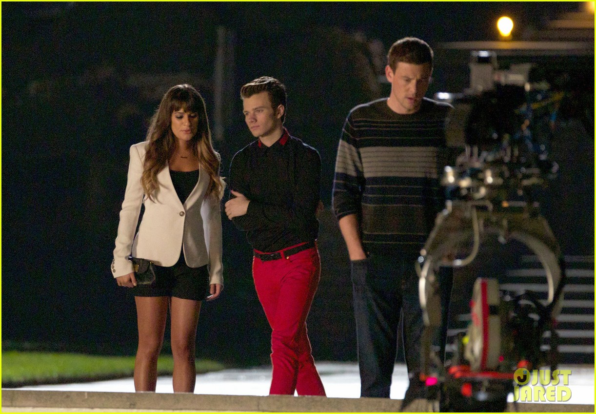 Lea Michele & Cory Monteith Film Intimate 'Glee' Scene!: Photo 2725736 ...