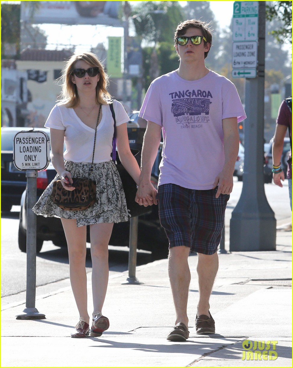 Emma Roberts & Evan Peters: Holding Hands on Melrose!: Photo 2725514 ...