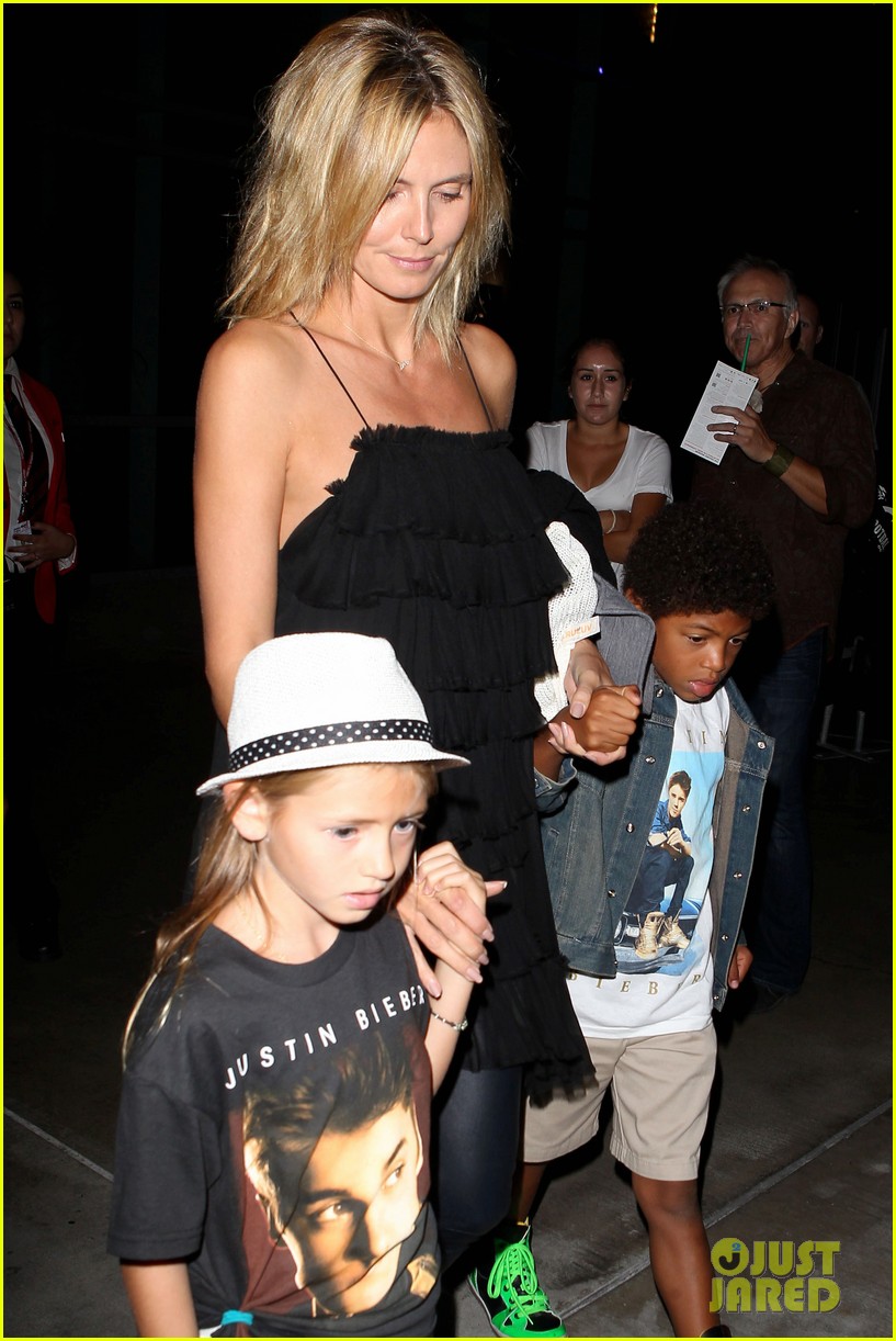 Heidi Klum: Justin Bieber Concert with Martin Kirsten & the Kids ...