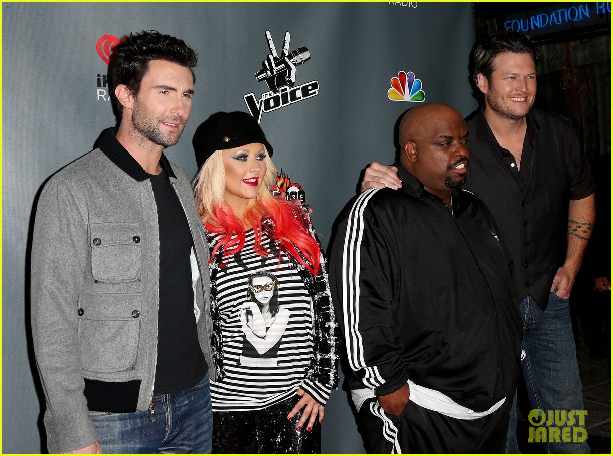 Christina Aguilera: 'The Voice' Final 12 Party with Adam Levine!: Photo ...