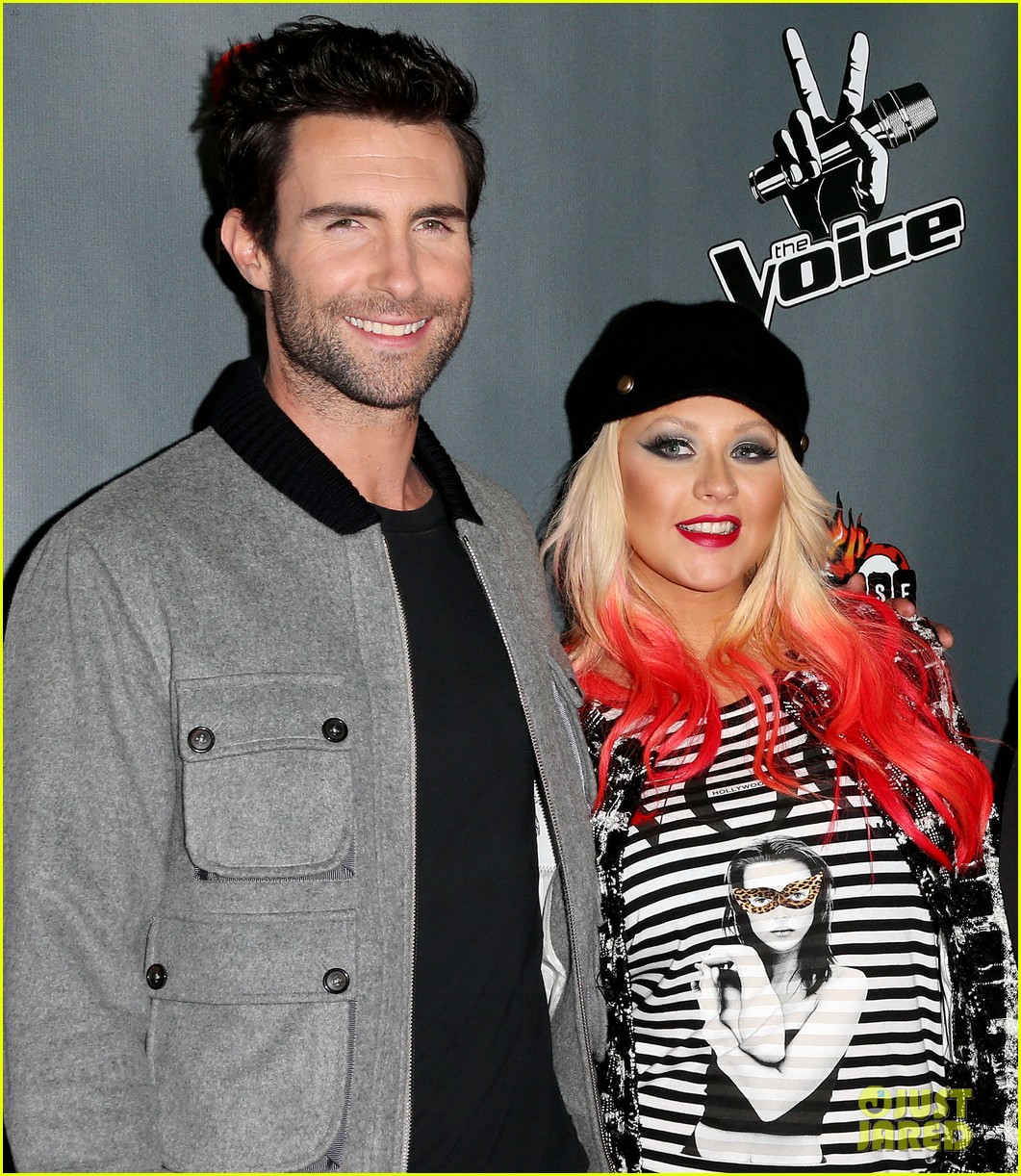 Christina Aguilera: 'The Voice' Final 12 Party with Adam Levine!: Photo ...