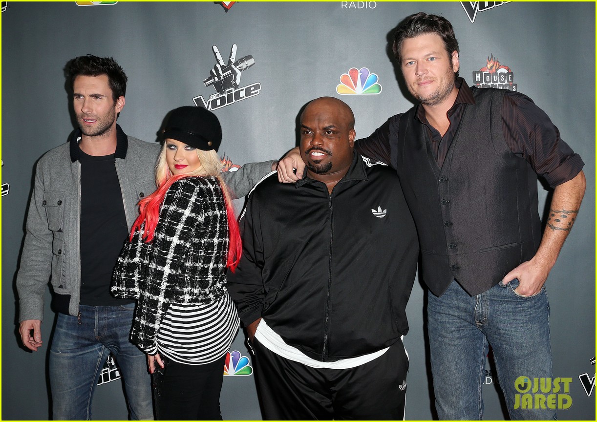 Christina Aguilera: 'The Voice' Final 12 Party with Adam Levine!: Photo ...