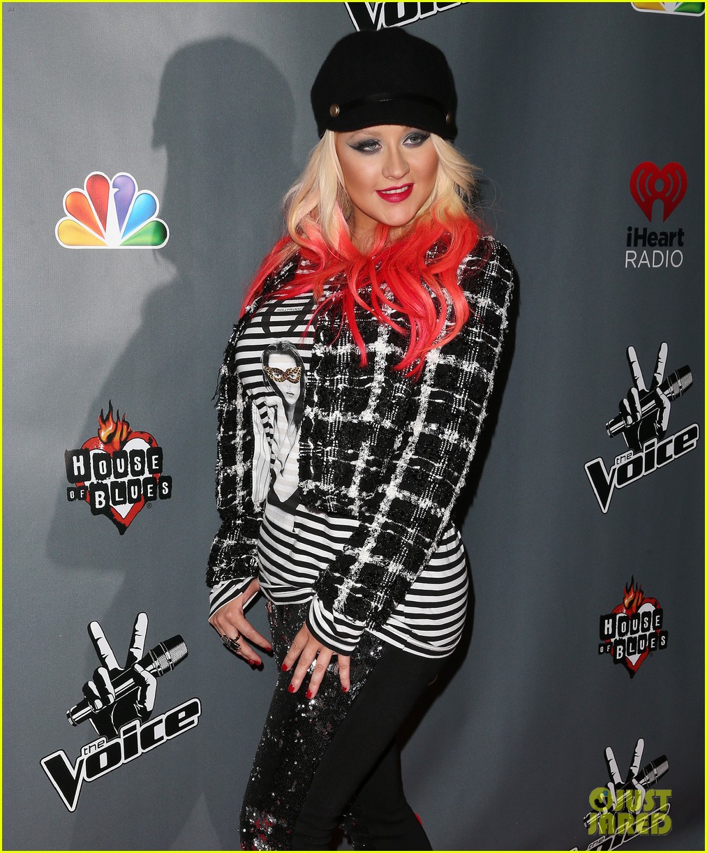 Christina Aguilera: 'The Voice' Final 12 Party with Adam Levine!: Photo ...