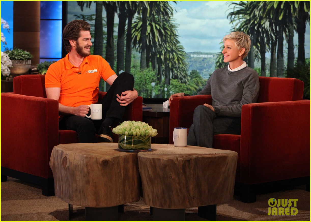 Andrew Garfield Belly Dances for Charity on 'Ellen'!: Photo 2756398 ...