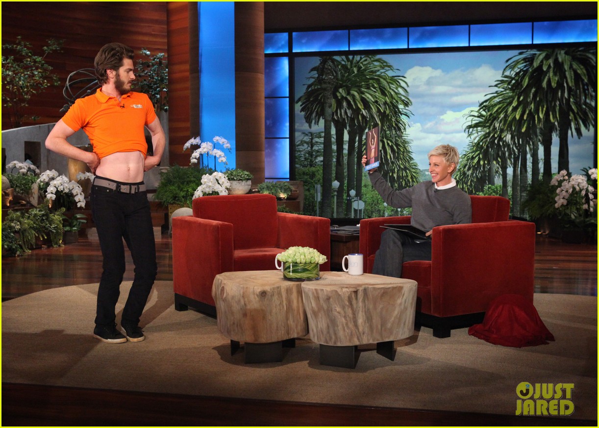Andrew Garfield Belly Dances for Charity on 'Ellen'!: Photo 2756399 ...