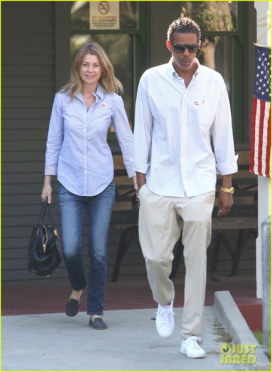 Ellen Pompeo: Election Day Voting with Chris Ivery!: Photo 2752142 ...