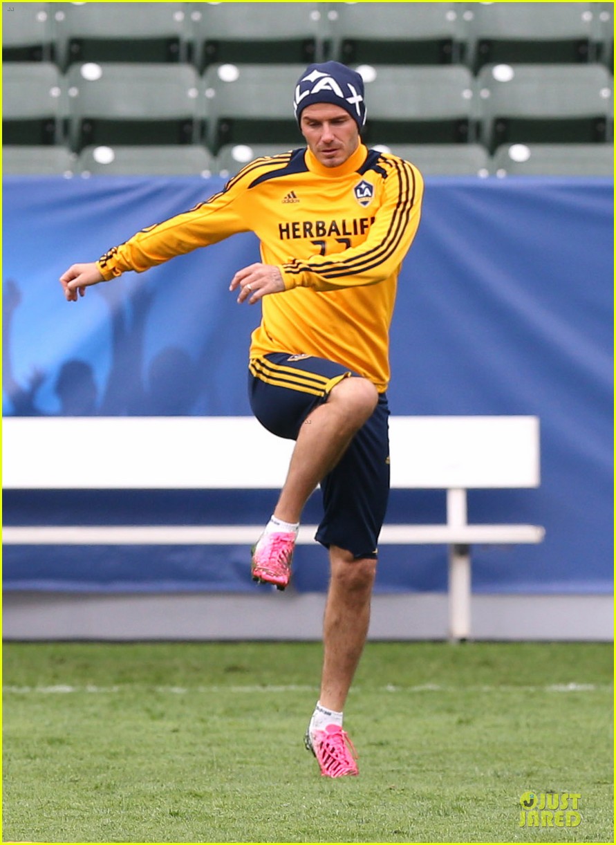David Beckham: Final Galaxy Game Practice!: Photo 2767071 | David ...
