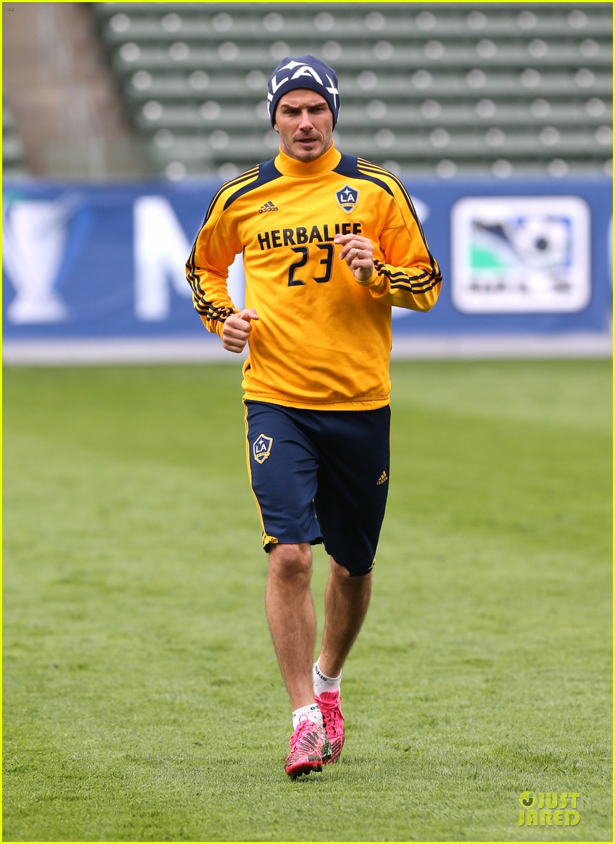 David Beckham: Final Galaxy Game Practice!: Photo 2767075 | David ...