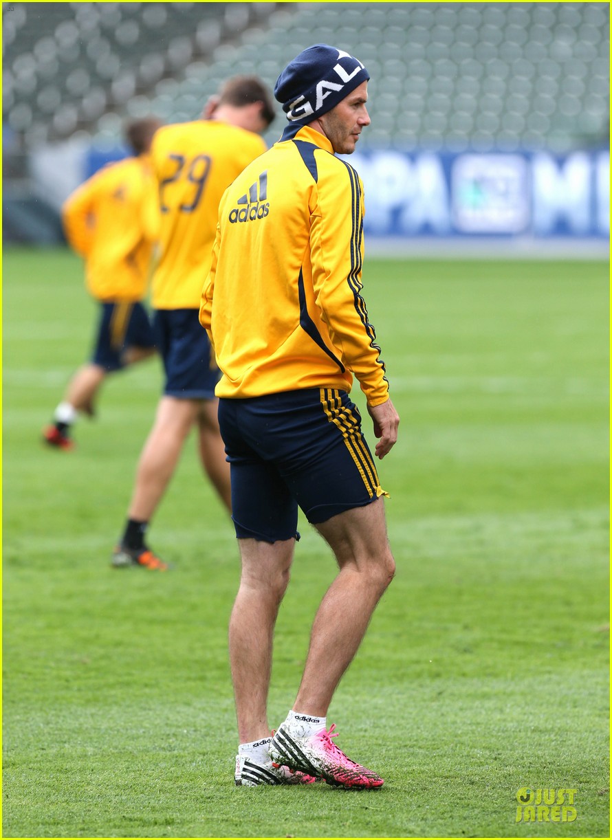 David Beckham: Final Galaxy Game Practice!: Photo 2767084 | David ...