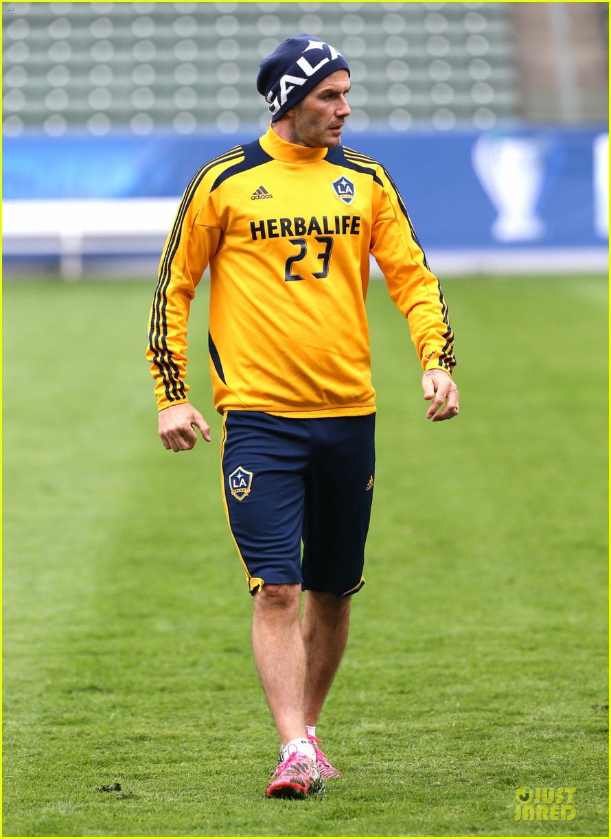 David Beckham: Final Galaxy Game Practice!: Photo 2767086 | David ...