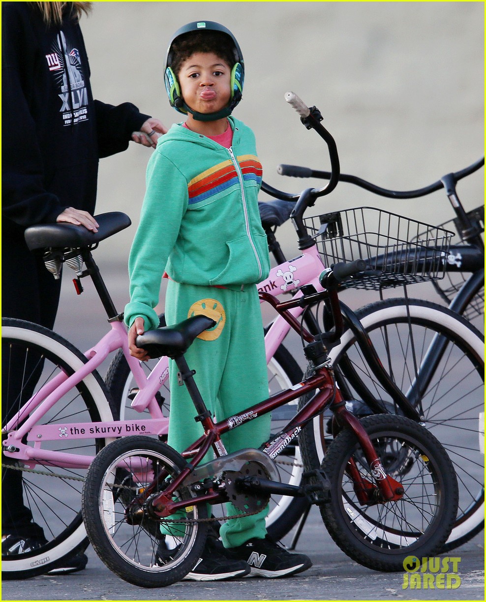 Heidi Klum & Martin Kirsten: Bike Rides With The Kids!: Photo 2781615 ...