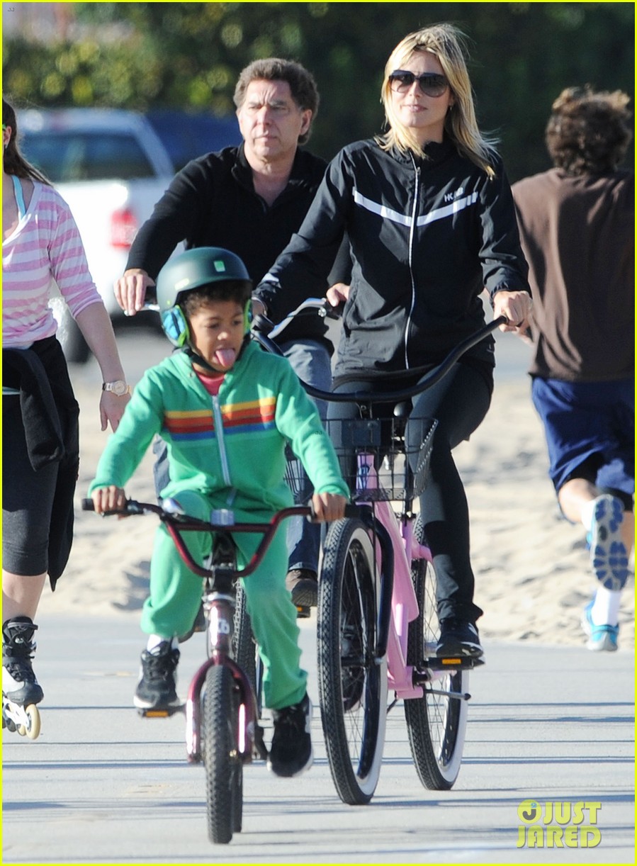 Heidi Klum & Martin Kirsten: Bike Rides With The Kids!: Photo 2781622 ...