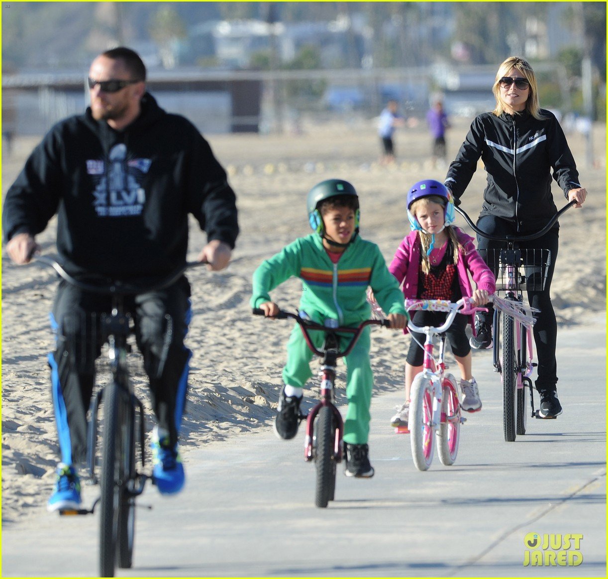 Heidi Klum & Martin Kirsten: Bike Rides With The Kids!: Photo 2781623 ...