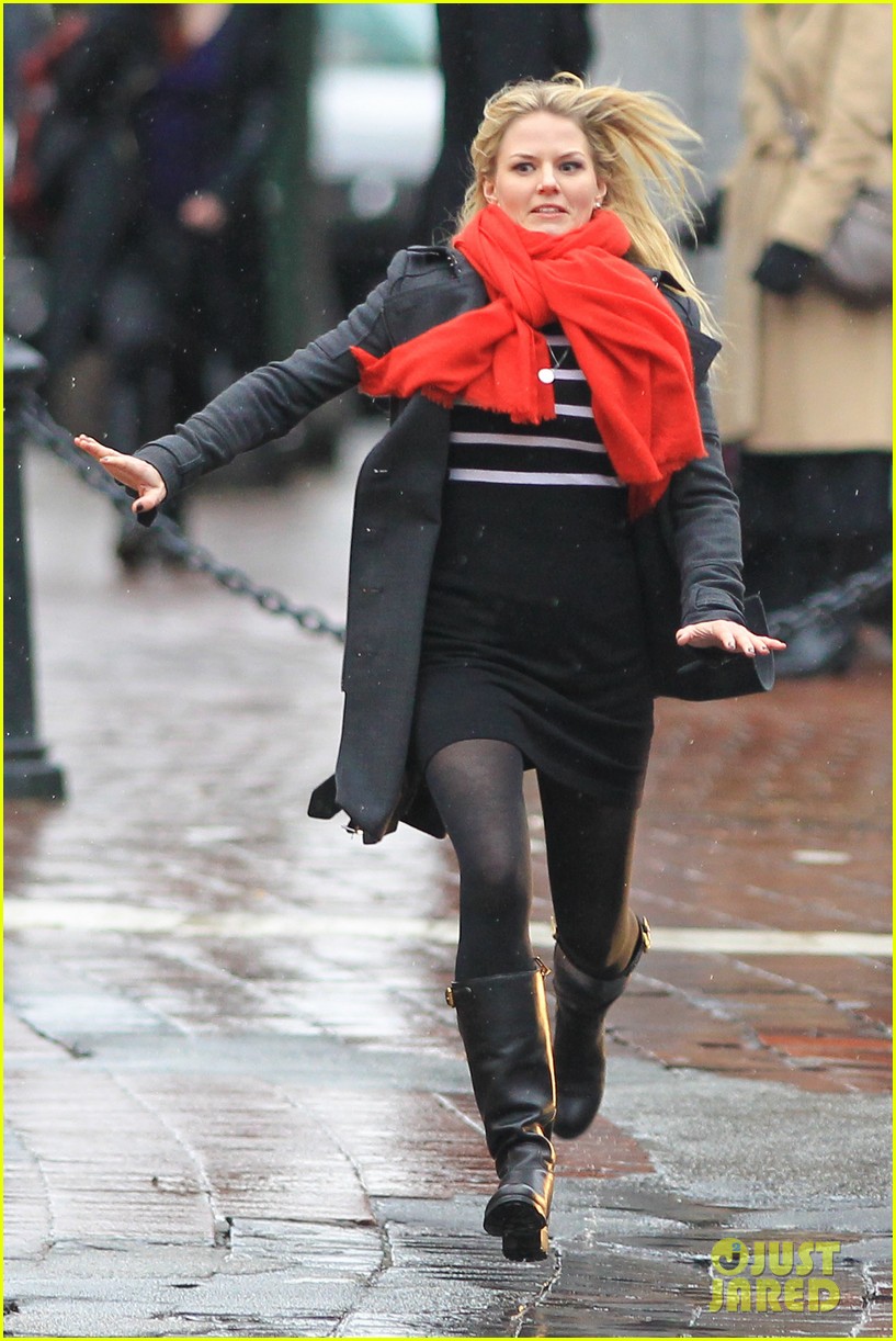 Jennifer Morrison: Running & Jumping for 'Once Upon A Time'!: Photo ...