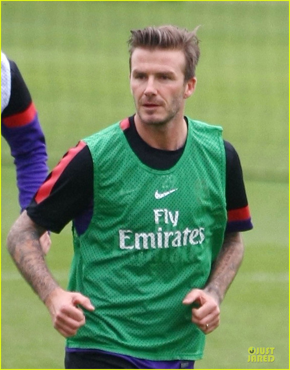 David Beckham: Fitness Workout at Arsenal FC Training Center!: Photo ...