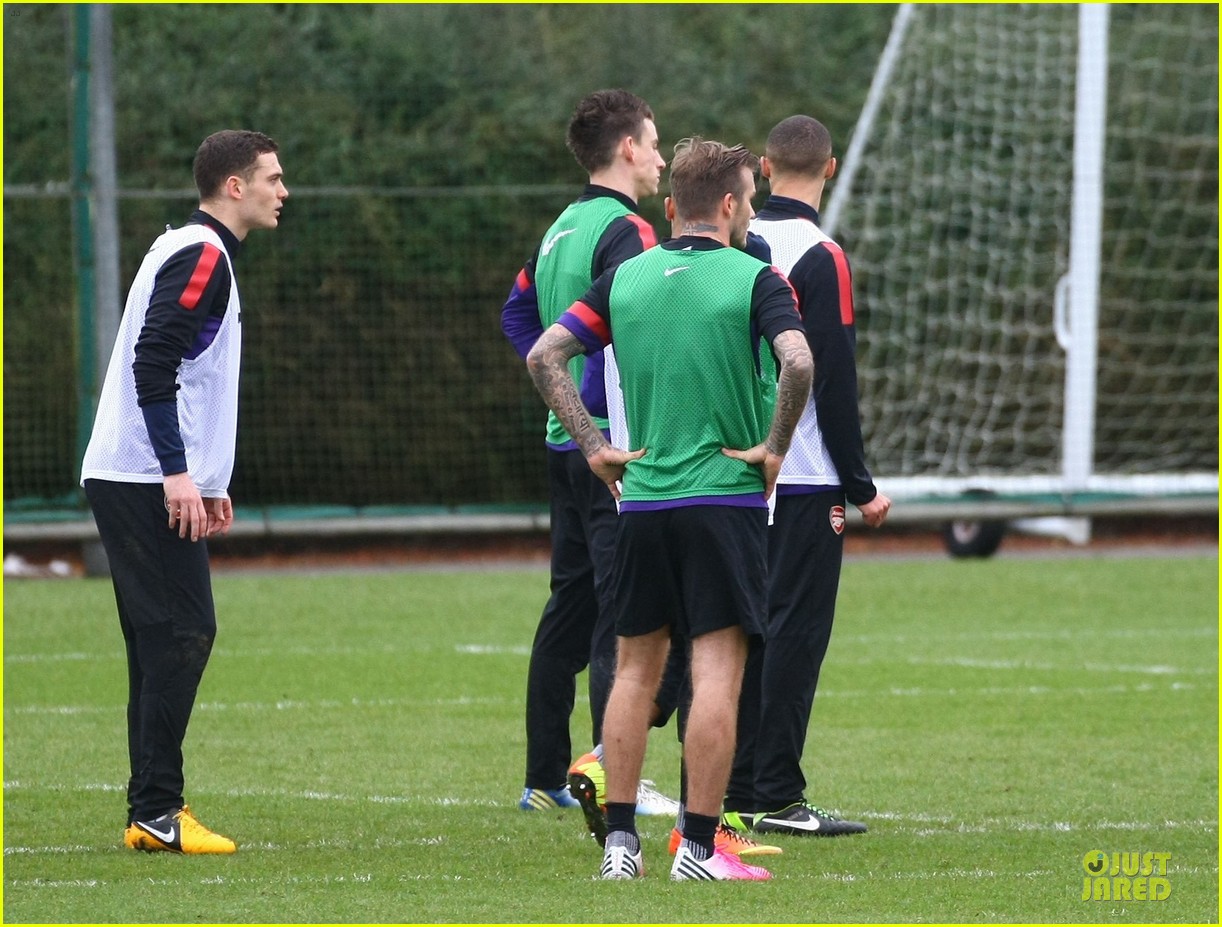 David Beckham: Fitness Workout at Arsenal FC Training Center!: Photo ...