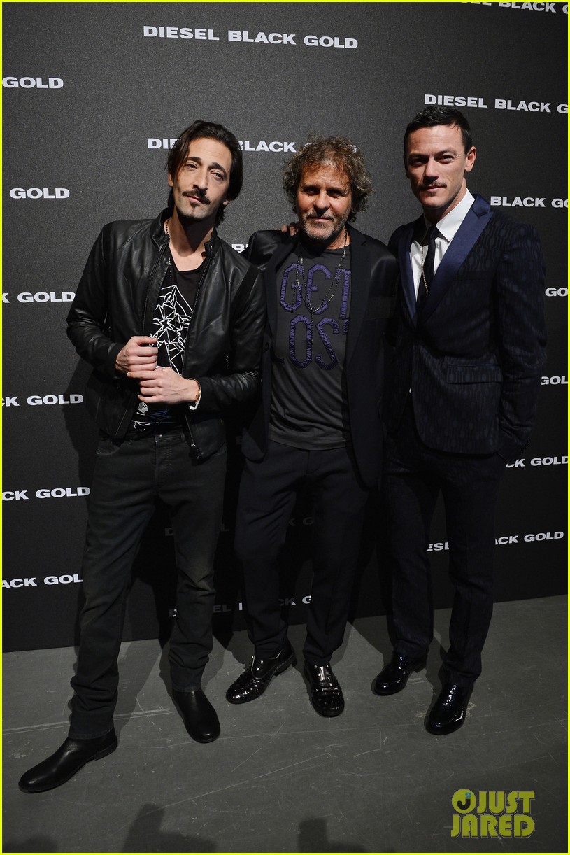 Luke Evans & Adrien Brody: Diesel Milan Fashion Show!: Photo 2792802 ...