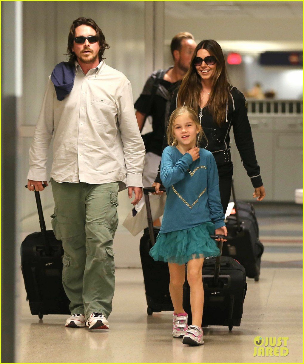 Christian Bale: Post-Birthday Family Flight!: Photo 2802515 | Celebrity ...