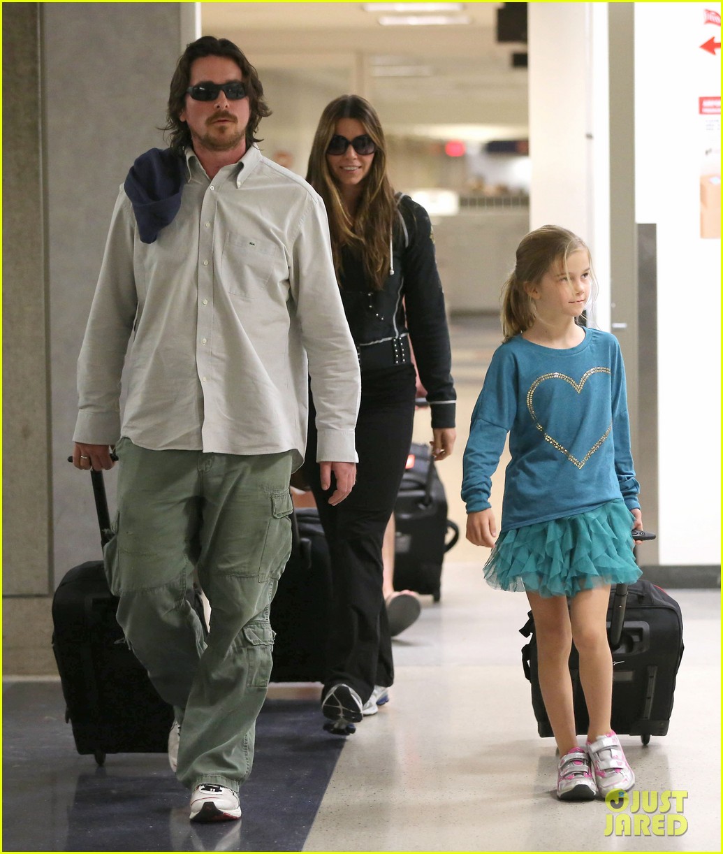Christian Bale: Post-Birthday Family Flight!: Photo 2802522 | Celebrity ...
