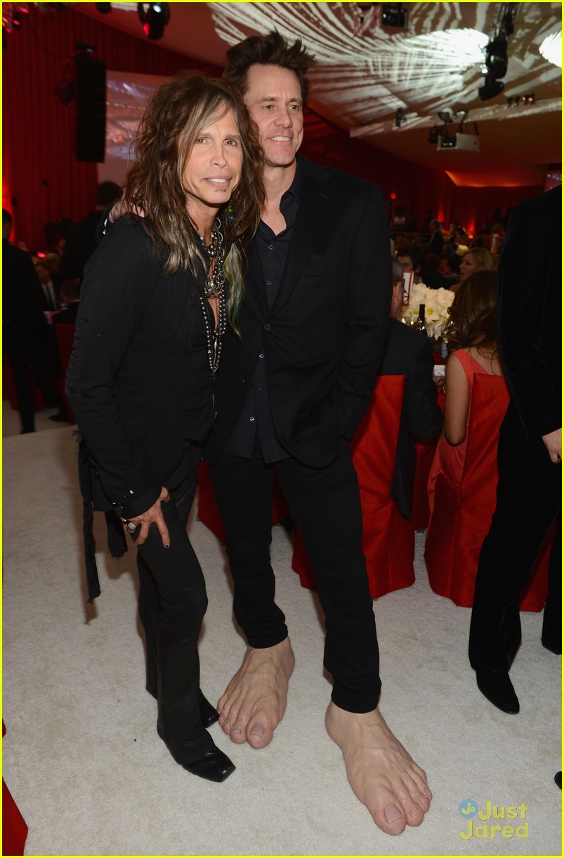 Jim Carrey: Giant Feet at Elton John Oscars Party 2013!: Photo 2819770 ...