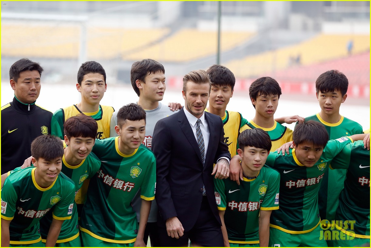 David Beckham: Beijing Guo'an Football Club Visit!: Photo 2834933 ...