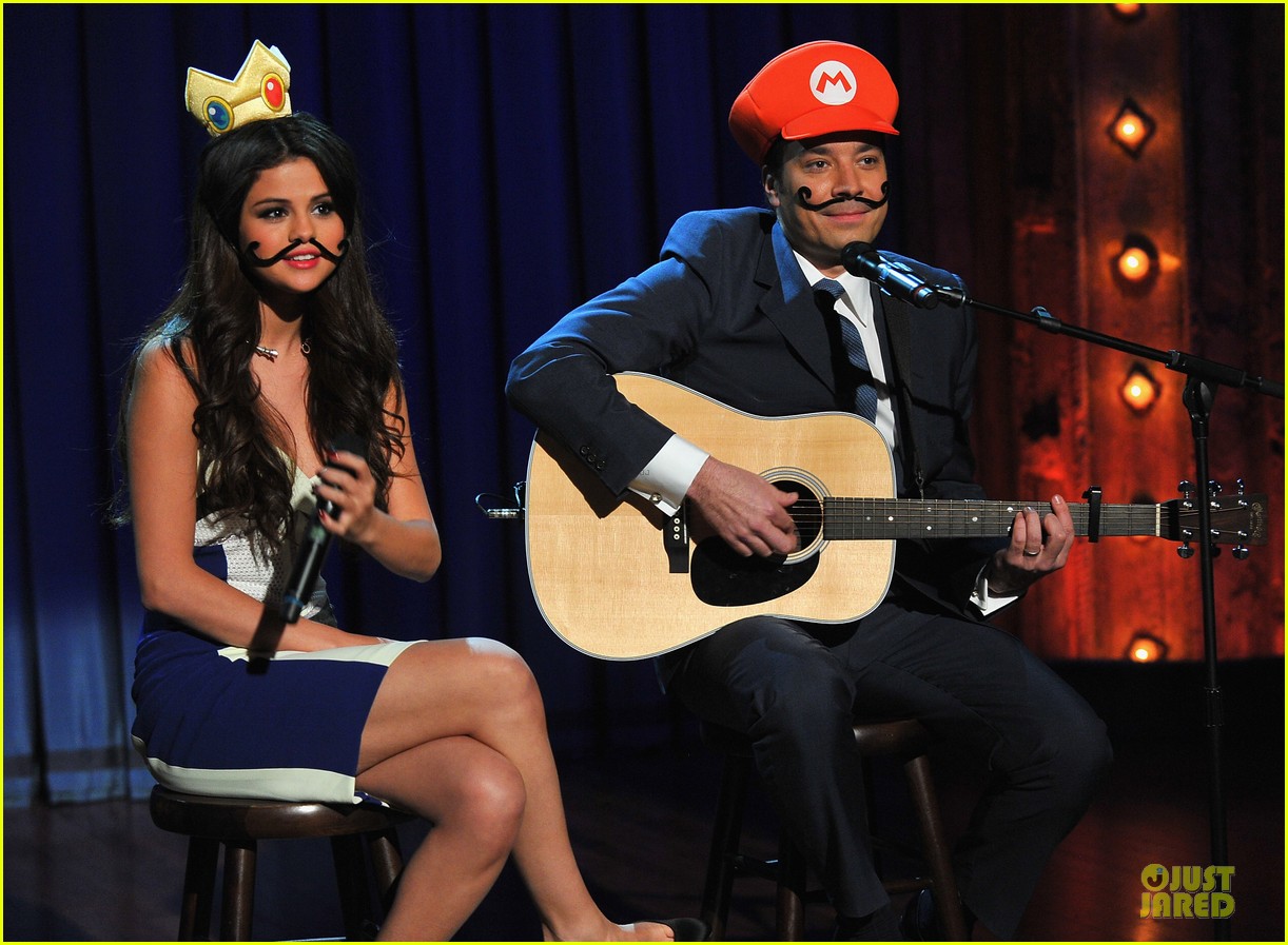 Selena Gomez: Mustache Beauty on 'Fallon'!: Photo 2834001 | Jimmy ...