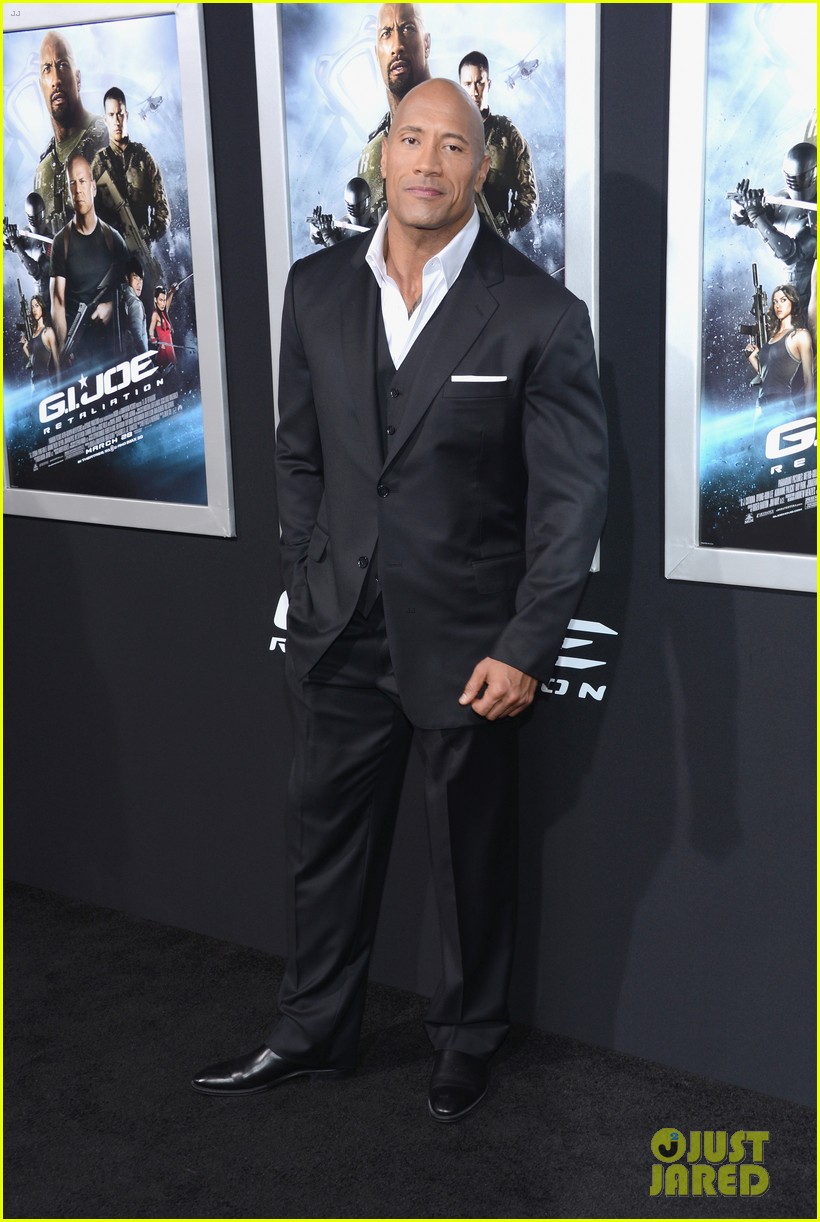 Dwayne Johnson & Adrianne Palicki: 'G.I. Joe' Premiere!: Photo 2839673 ...