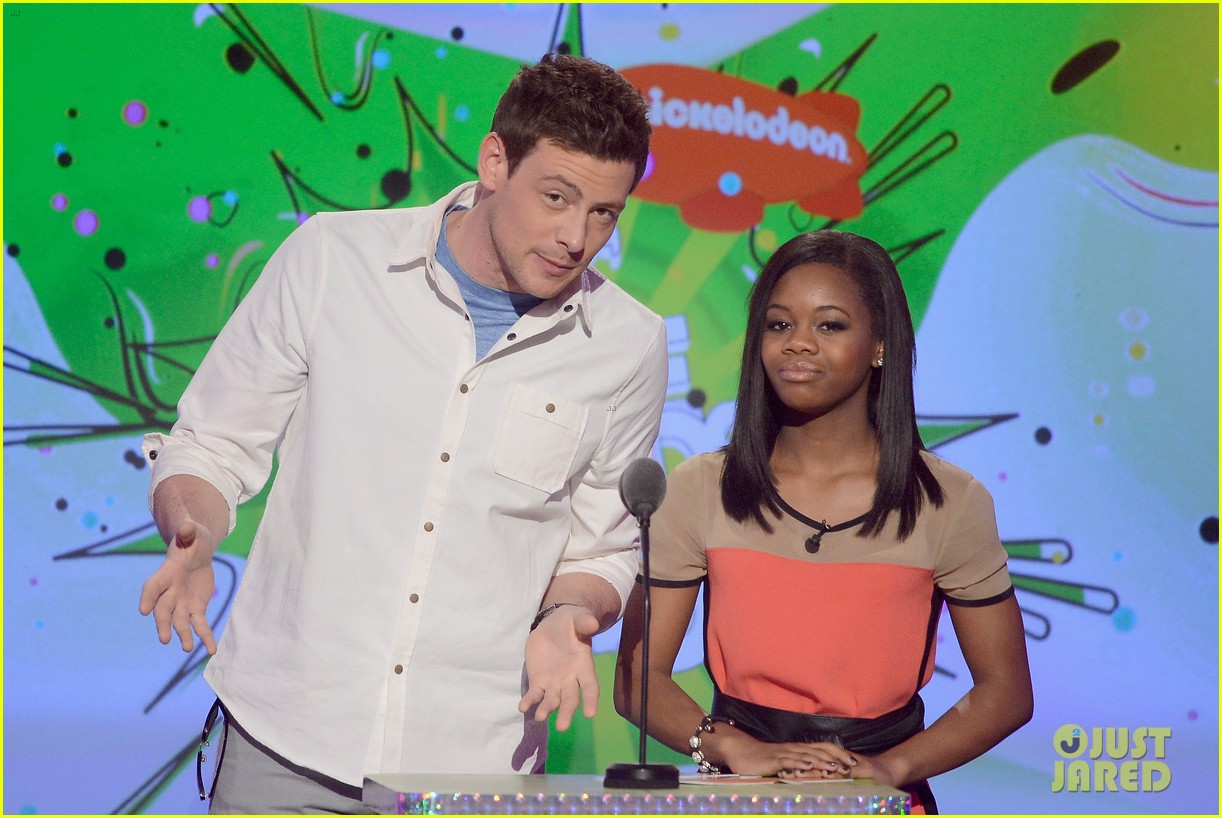 Cory Monteith & Gabby Douglas - Kids' Choice Awards 2013: Photo 2836653 ...