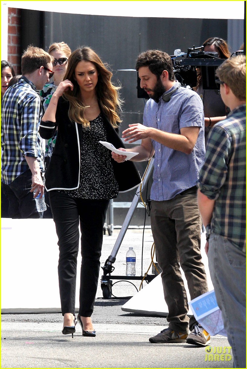 Jessica Alba: Commercial Filming in Santa Monica!: Photo 2856225 | Cash ...