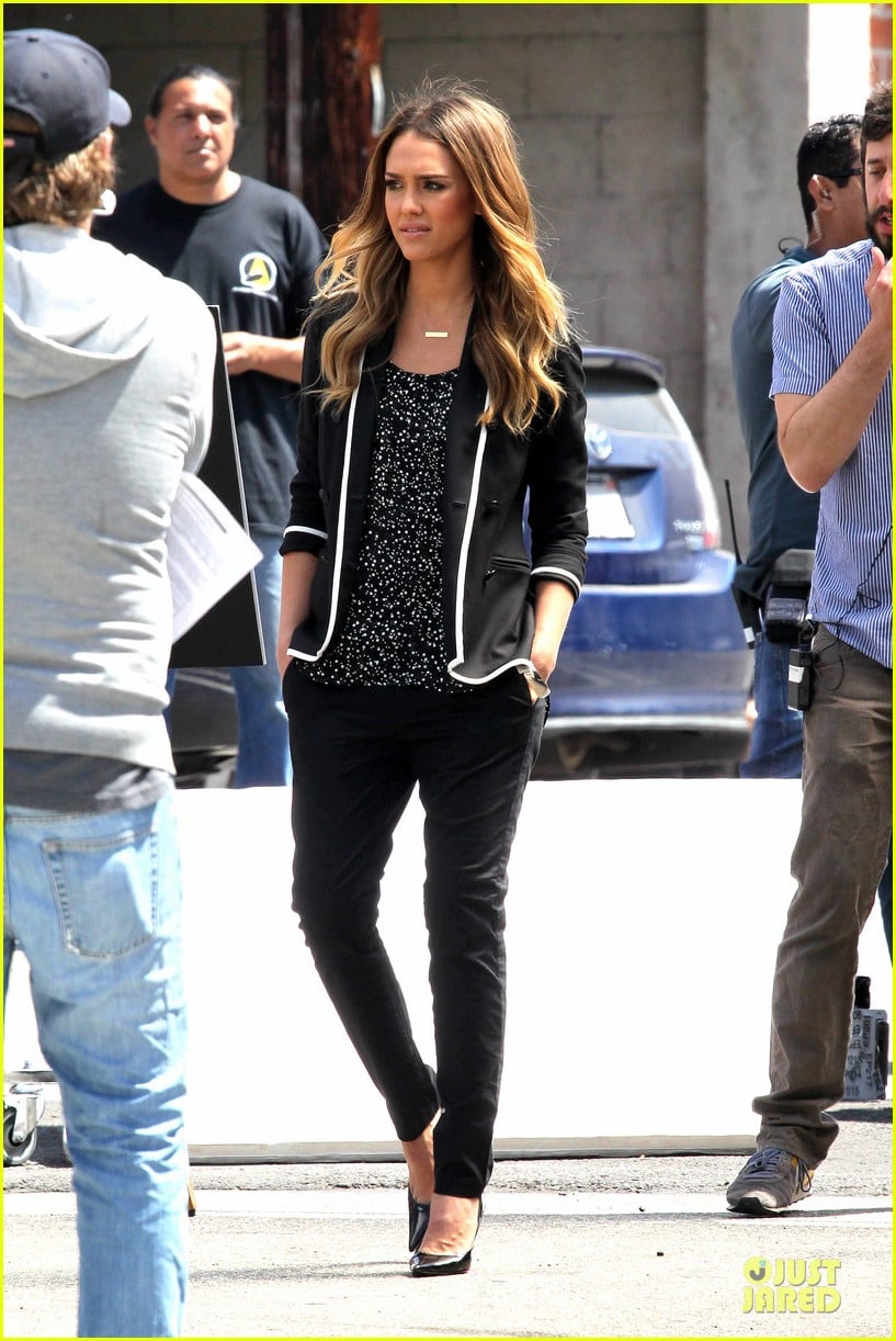 Jessica Alba: Commercial Filming in Santa Monica!: Photo 2856234 | Cash ...