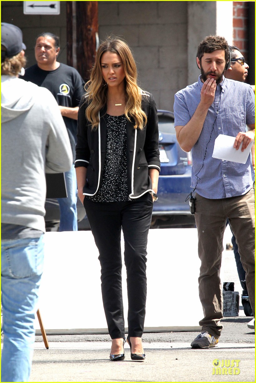 Jessica Alba: Commercial Filming in Santa Monica!: Photo 2856247 | Cash ...