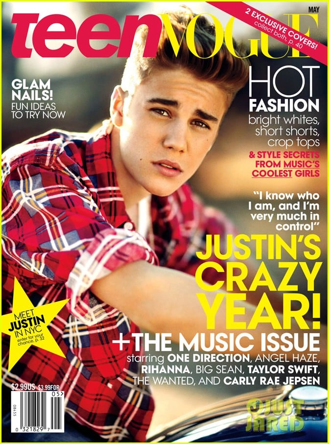 Justin Bieber Covers 'Teen Vogue' May 2013: Photo 2842119 | Justin Bieber, Magazine Photos ...