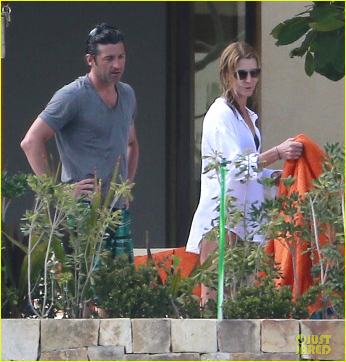 Patrick Dempsey: Shirtless Poolside Fun with the Family!: Photo 2841343 ...