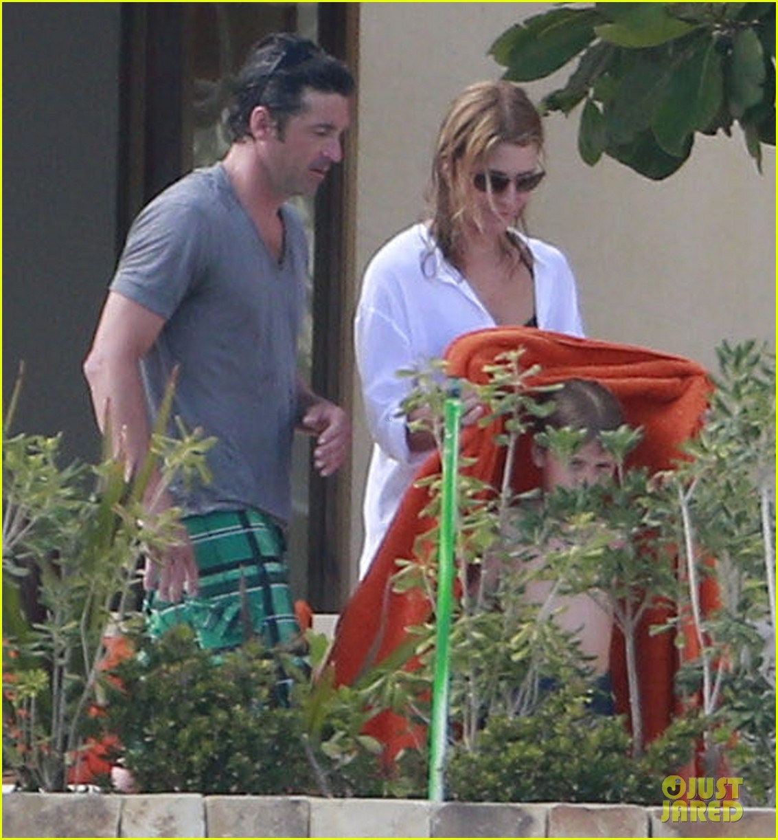 Patrick Dempsey: Shirtless Poolside Fun with the Family!: Photo 2841344 ...