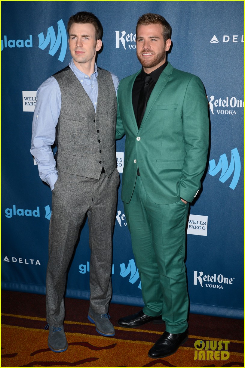 Chris Evans: GLAAD Media Awards 2013 with Brother Scott!: Photo 2854333 ...