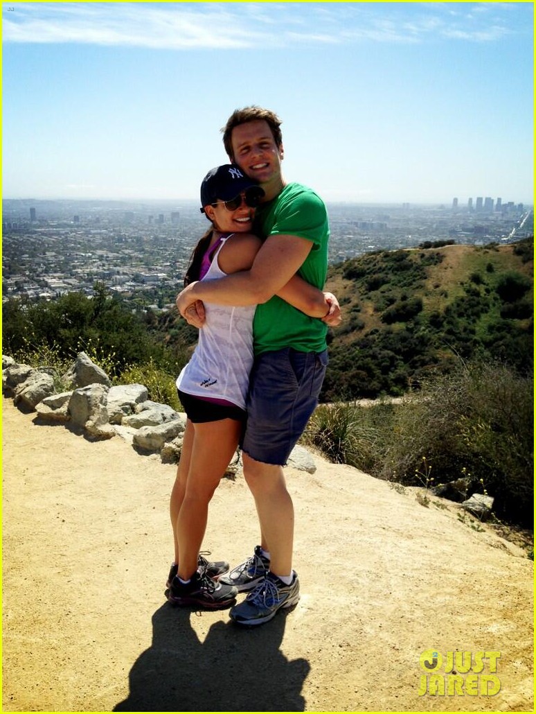 Lea Michele: Hike with Jonathan Groff & Dinner with Parents!: Photo ...