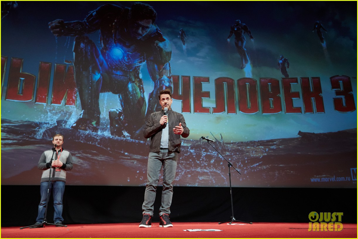 Robert Downey, Jr.: 'Iron Man 3' Photo Call & Conference in Moscow ...