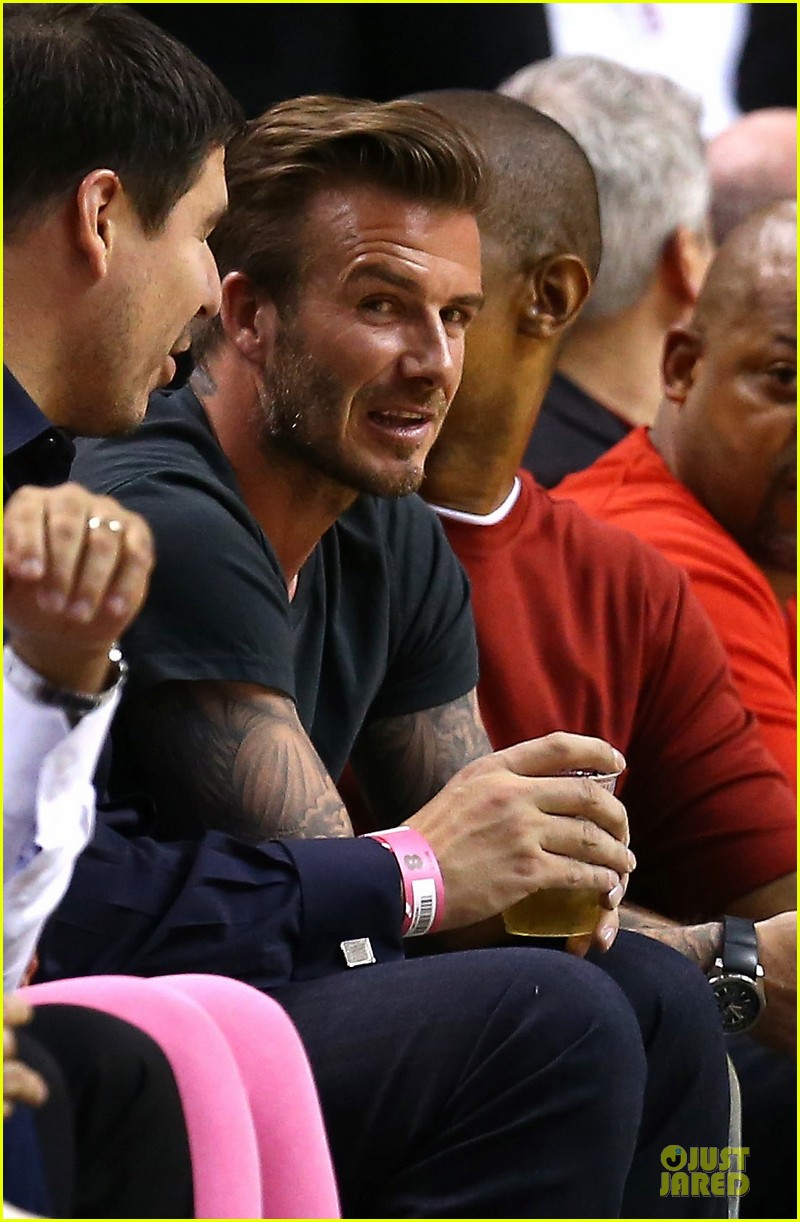 David Beckham: Miami Heat Conference Final Playoff Game!: Photo 2881581 ...