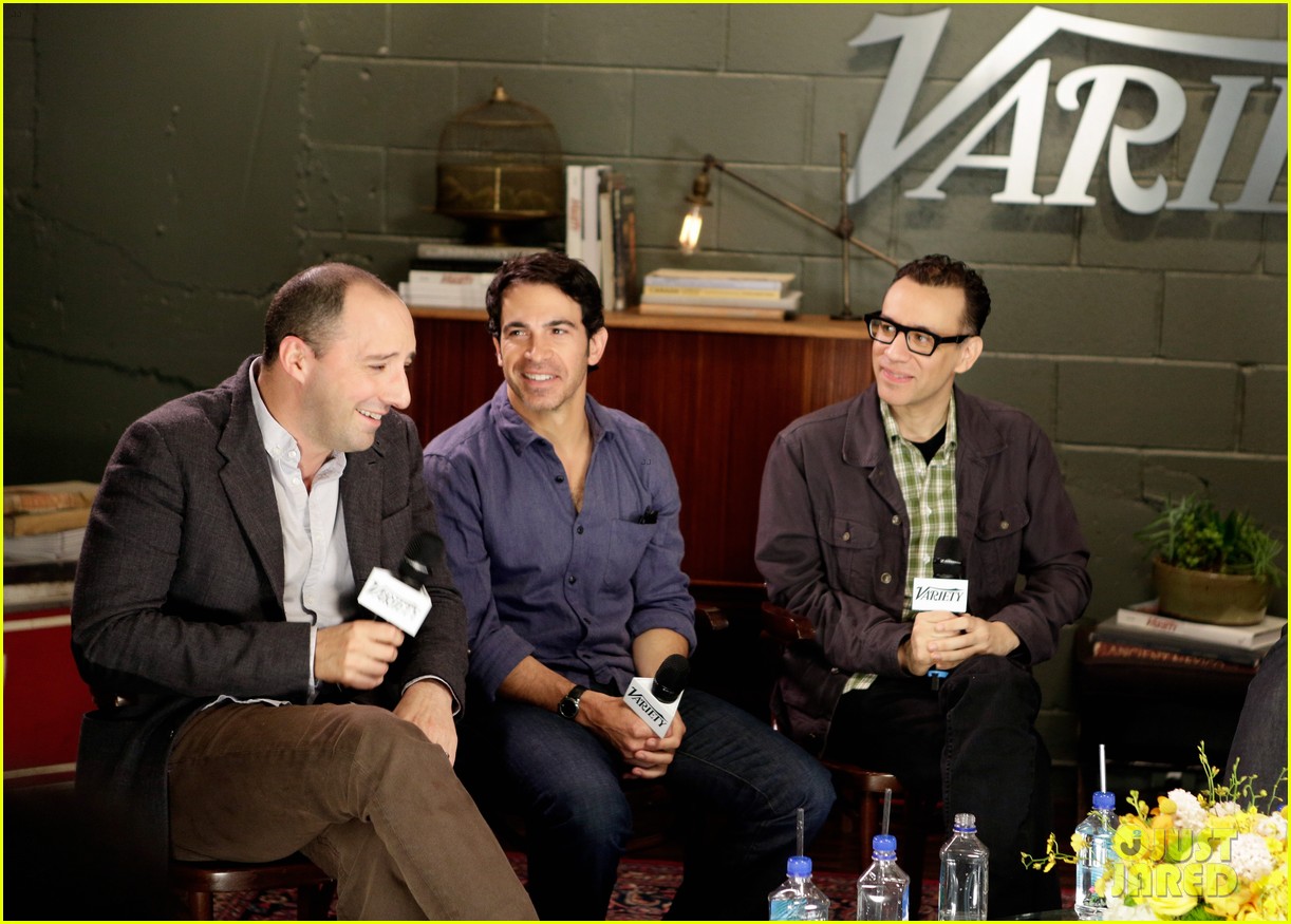 Don Cheadle & Adam Scott: Comedy Actors at Variety Studio!: Photo ...