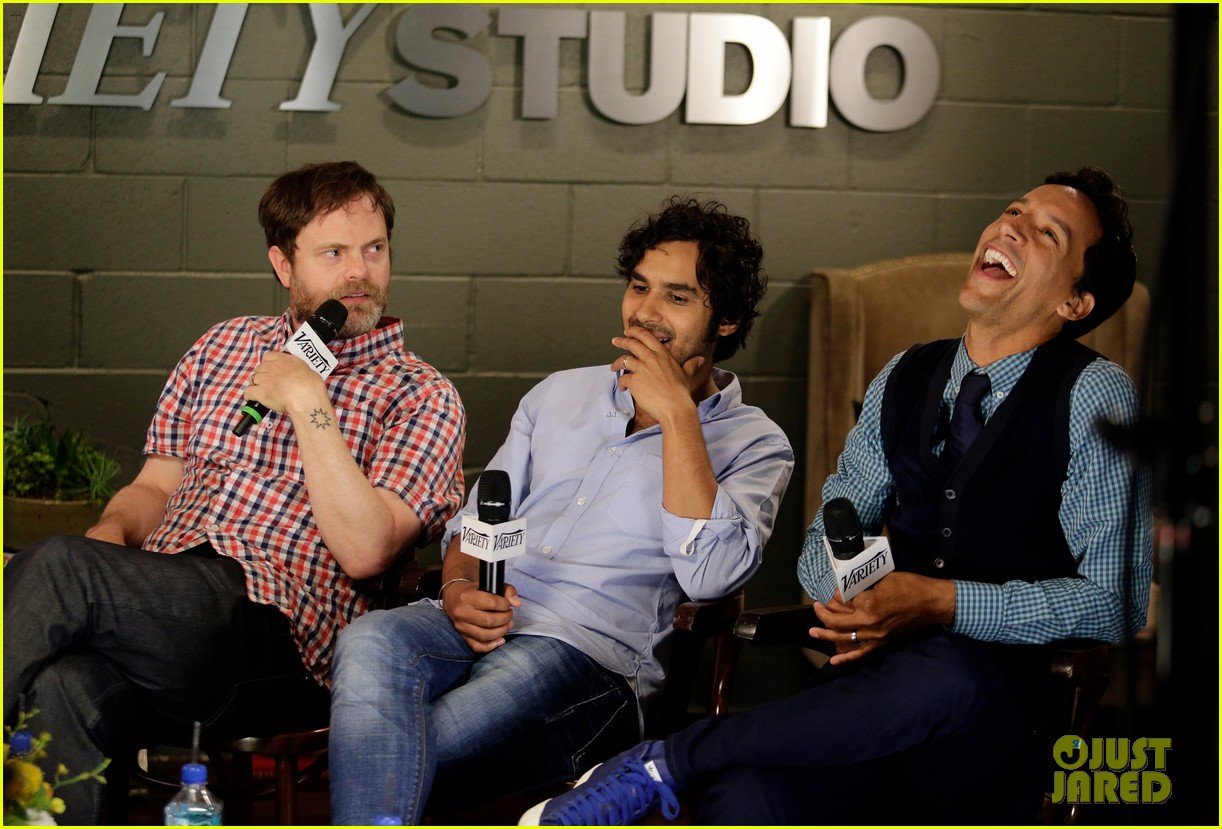 Don Cheadle & Adam Scott: Comedy Actors at Variety Studio!: Photo ...